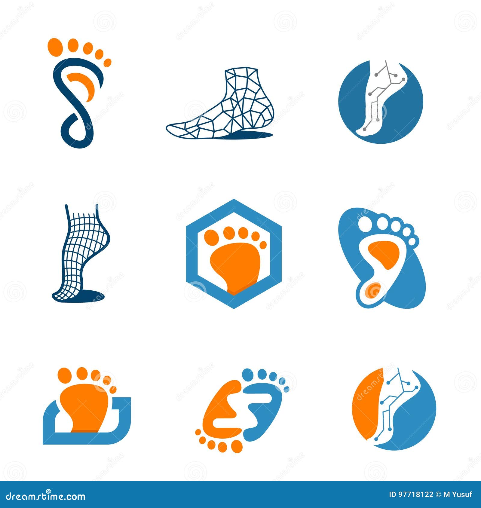 Collection of Some Very Interesting and Cool Foot Logo Stock ...
