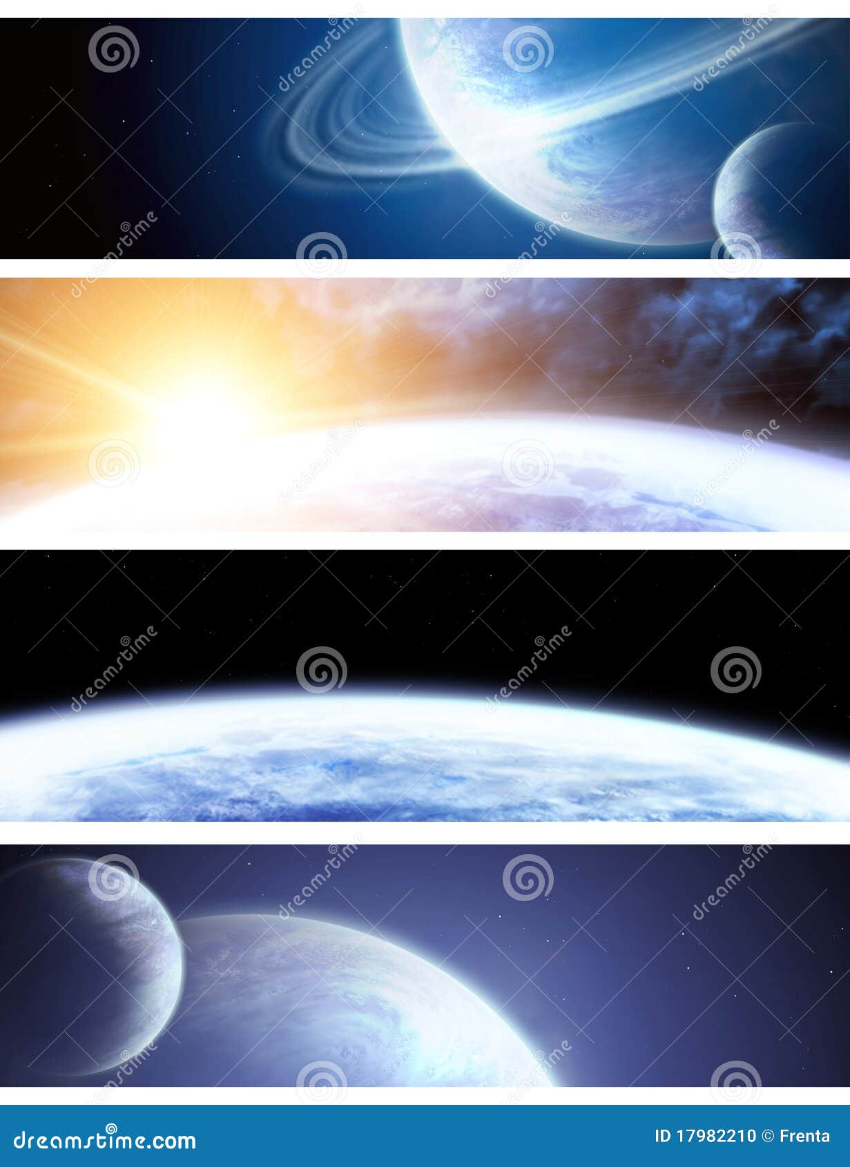Collection space banners stock illustration. Illustration of astronomy ...