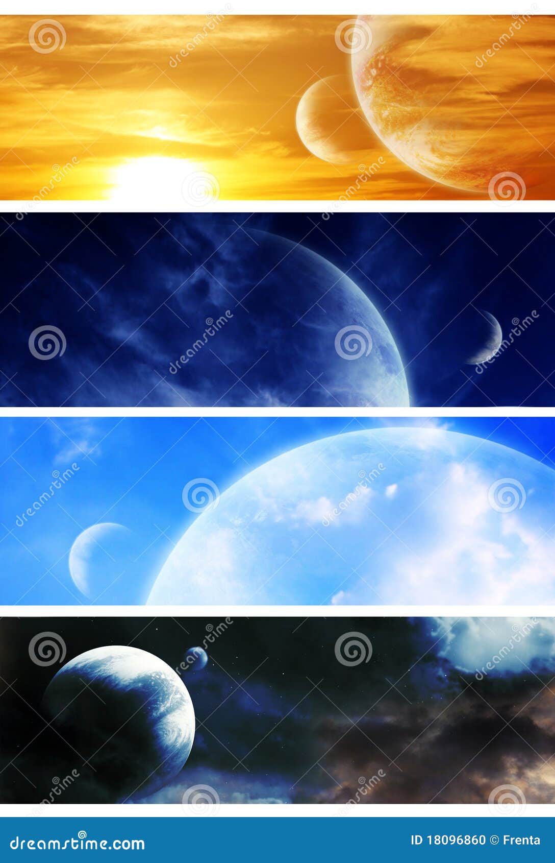 Collection space banners stock illustration. Illustration of banner ...