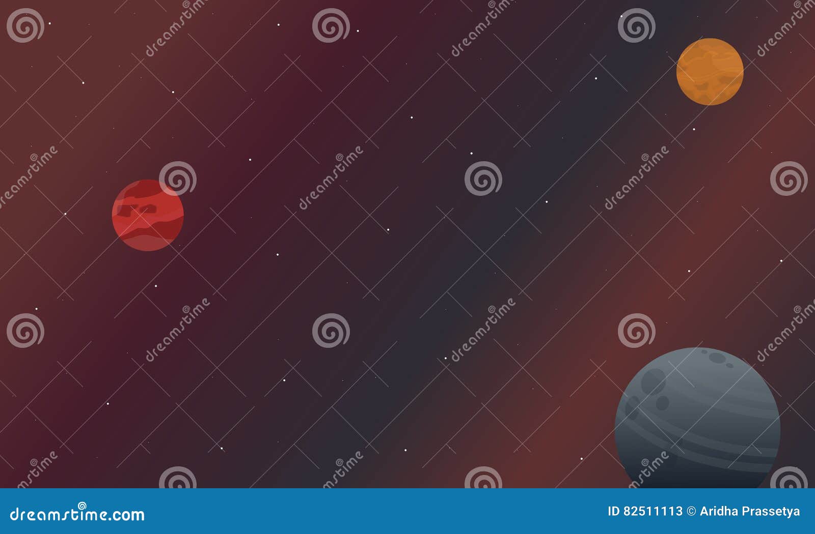 Collection of Space Nature Landscape Stock Vector - Illustration of ...