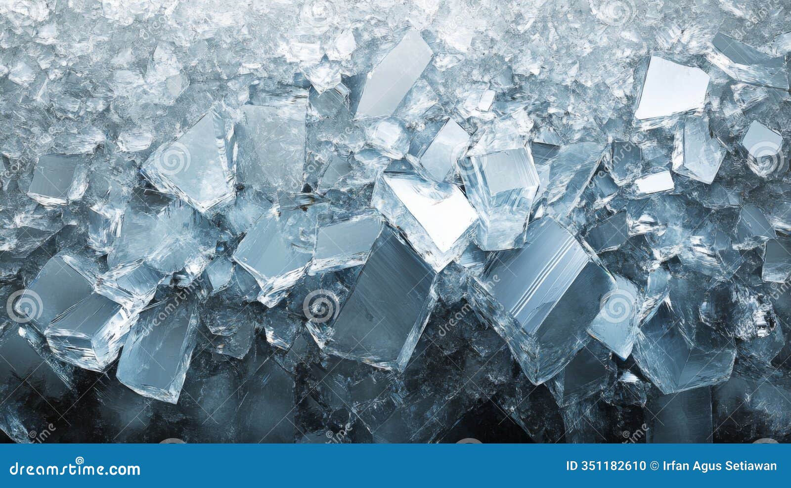 A Collection of Sparkling Glacial Ice Cubes Stock Illustration ...