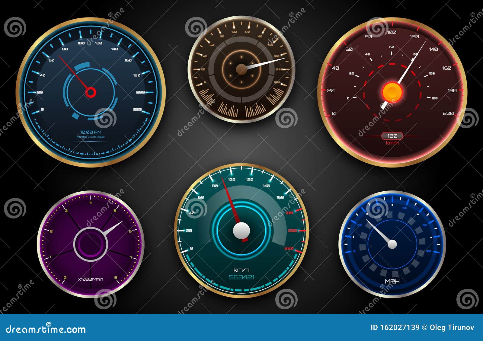 Collection Speedometers, Pointers, Counters, Panel Control, Indicators ...