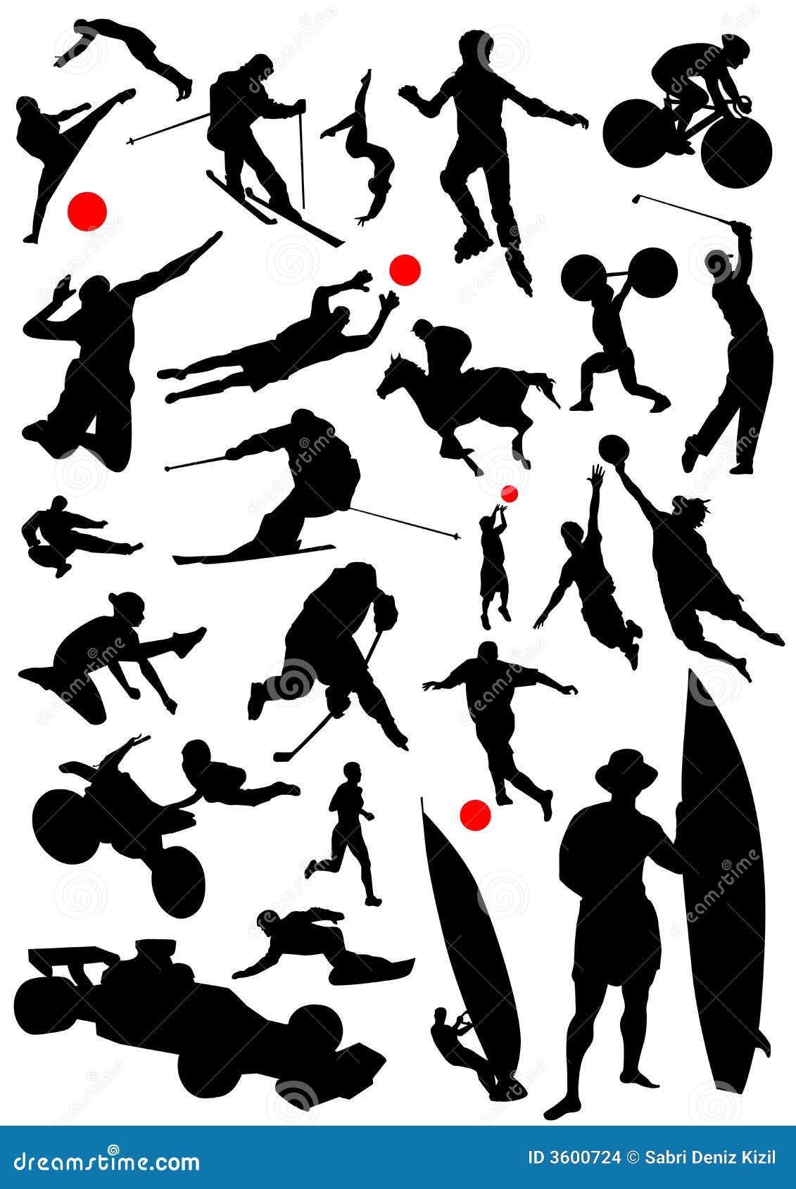 Collection of Sports Vector 3 Stock Vector - Illustration of ...