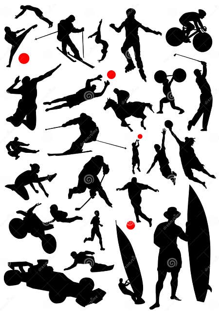 Collection of Sports Vector 3 Stock Vector - Illustration of ...