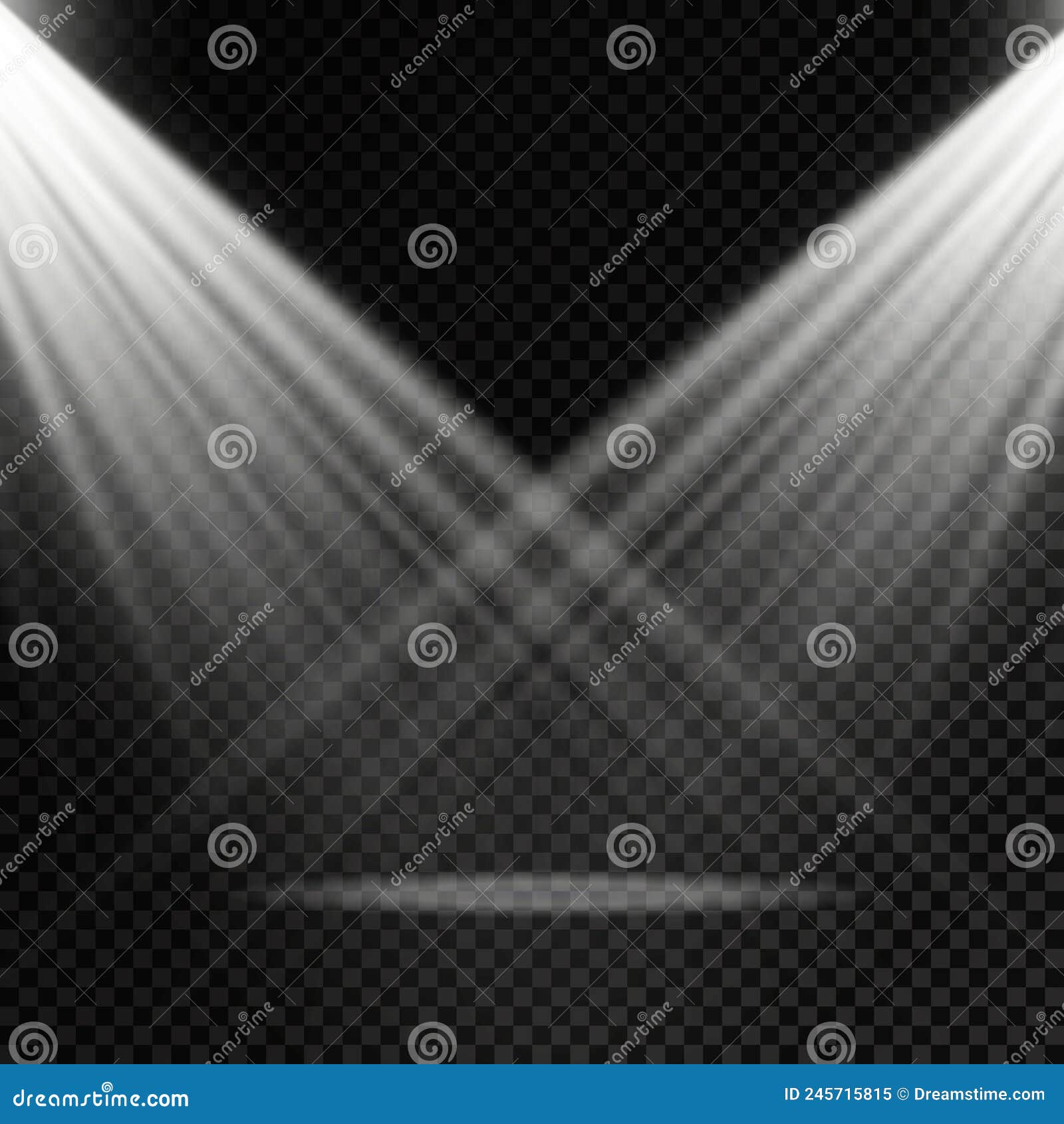 Set of White Lighting Spotlight, Projector Light. Stock Vector ...