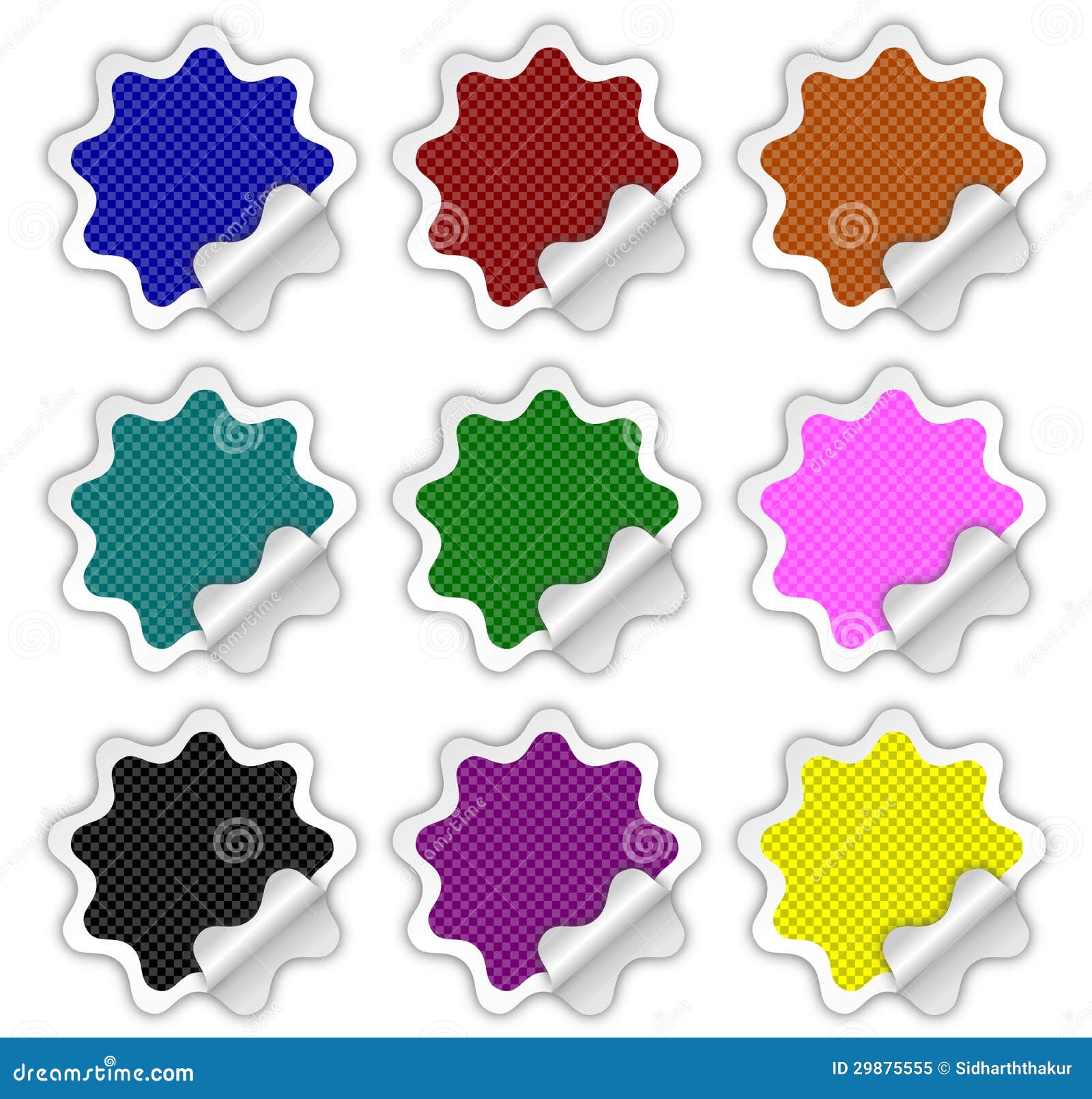 Checkered Stickers stock illustration. Illustration of advertise - 29875555