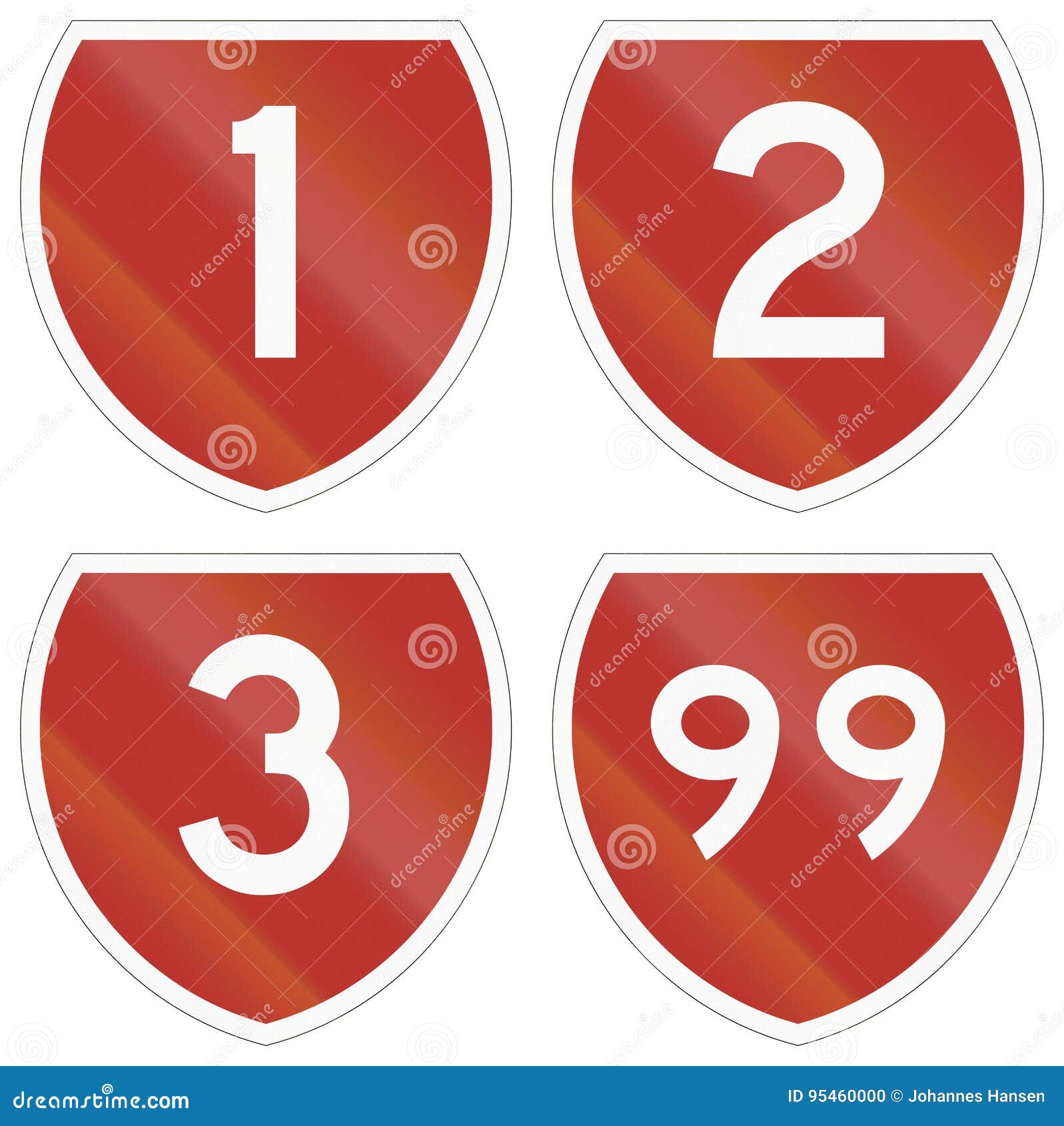 Collection of State Highway Shields in New Zealand Stock Illustration ...