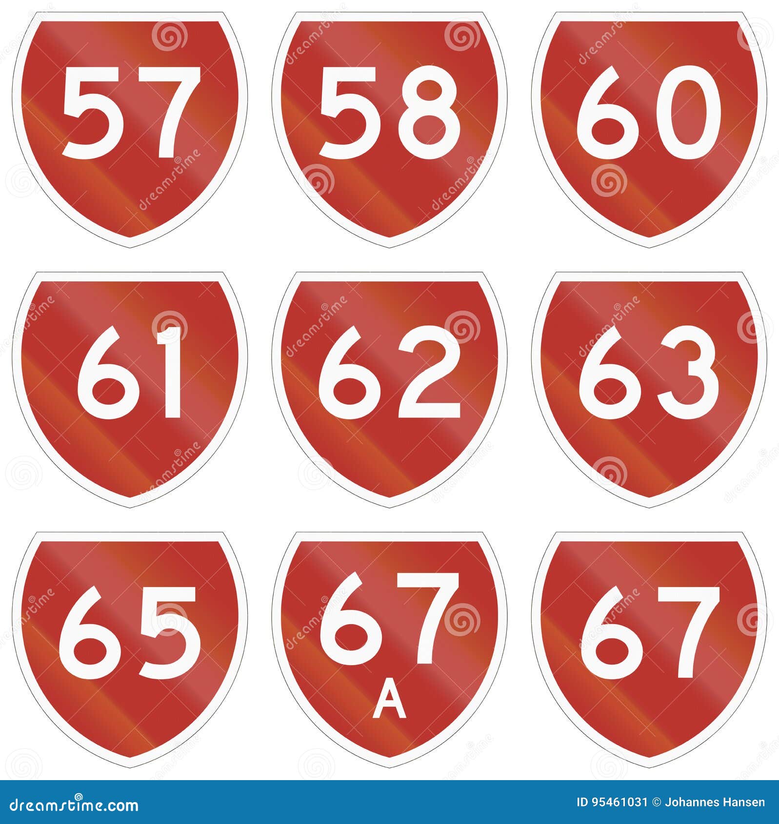 USA Map Collection. State Symbols On Gray State Silhouette ...