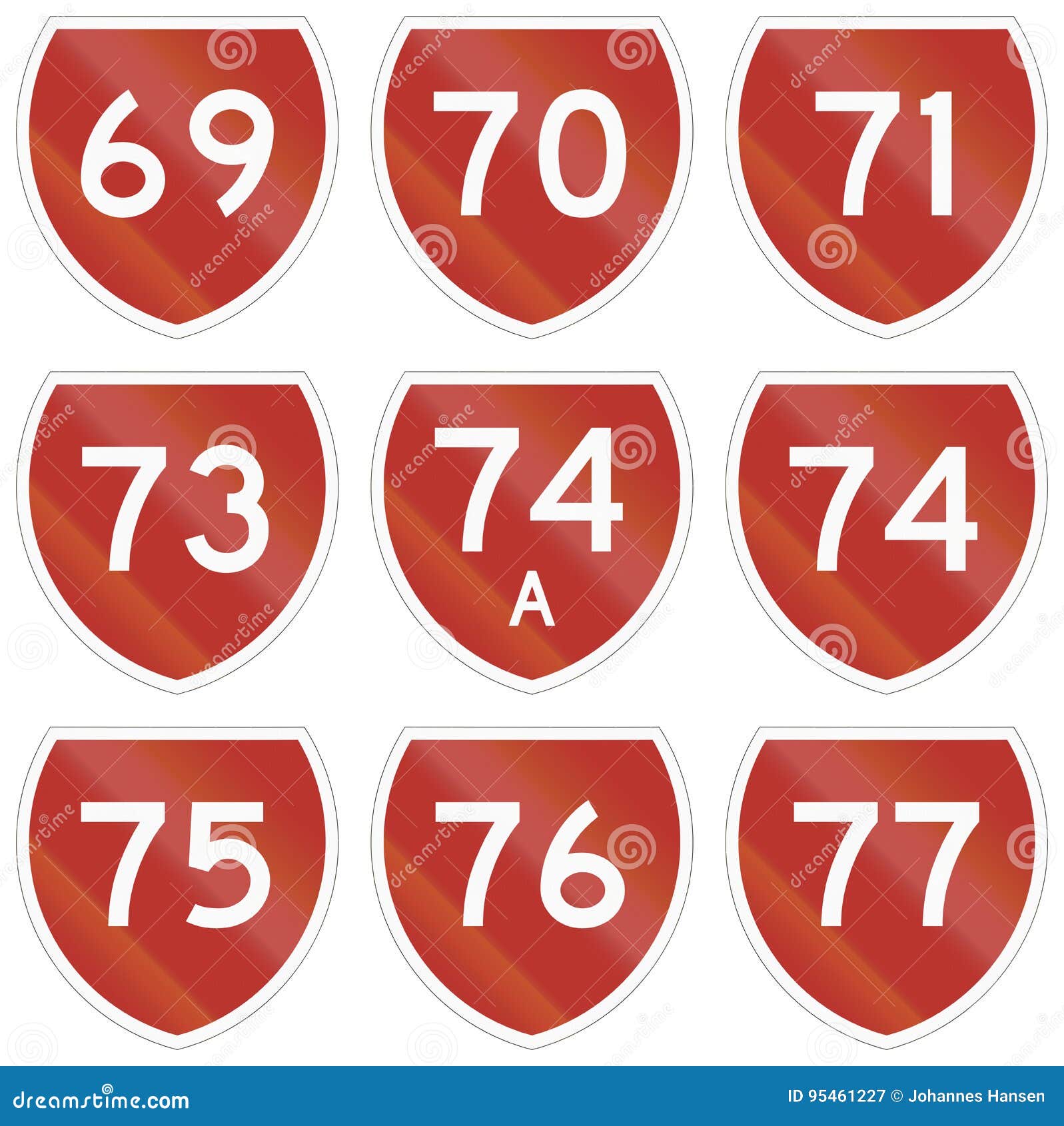 USA Map Collection. State Symbols On Gray State Silhouette ...