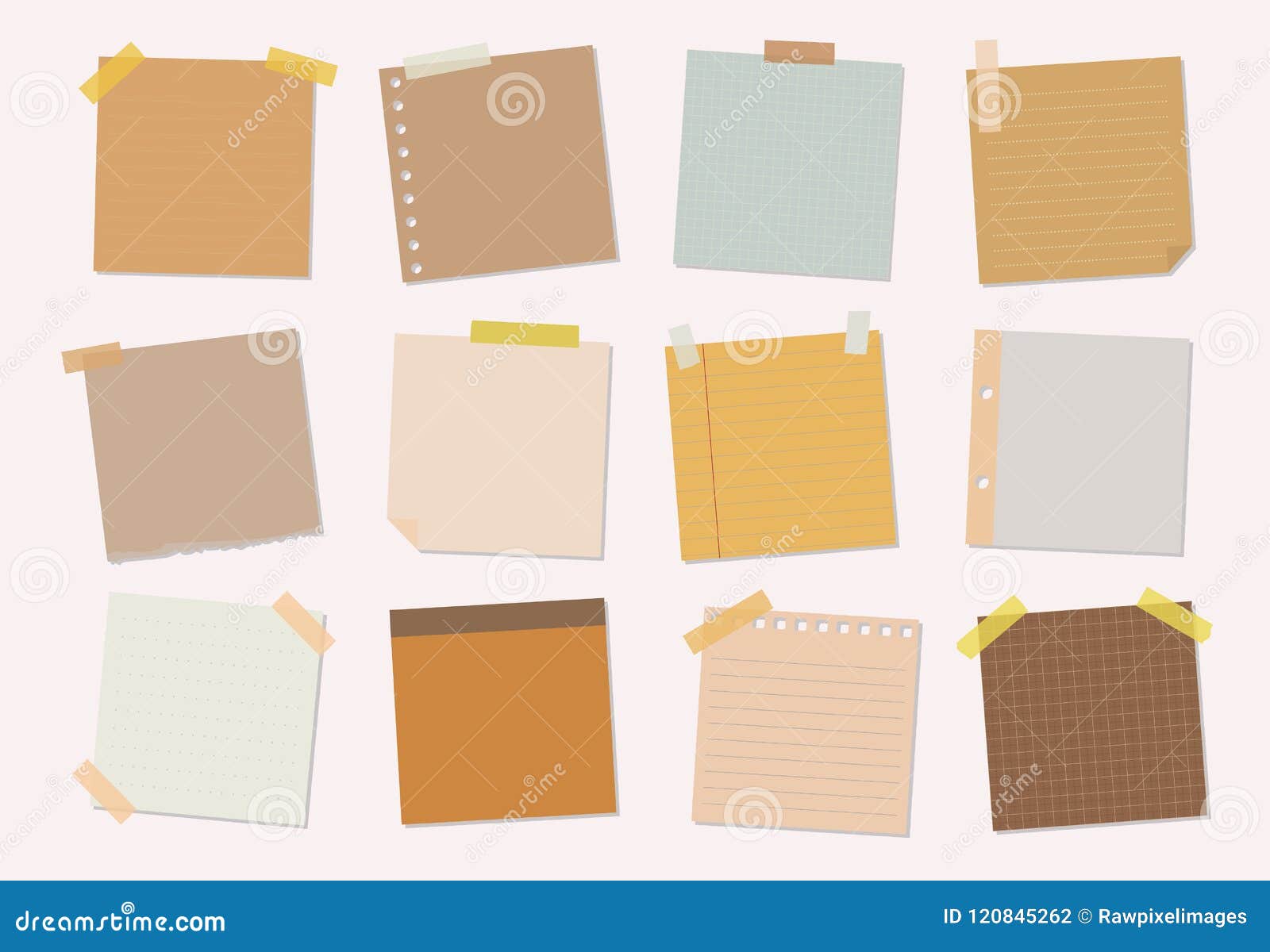 Collection of Sticky Note Illustrations Stock Vector - Illustration of ...