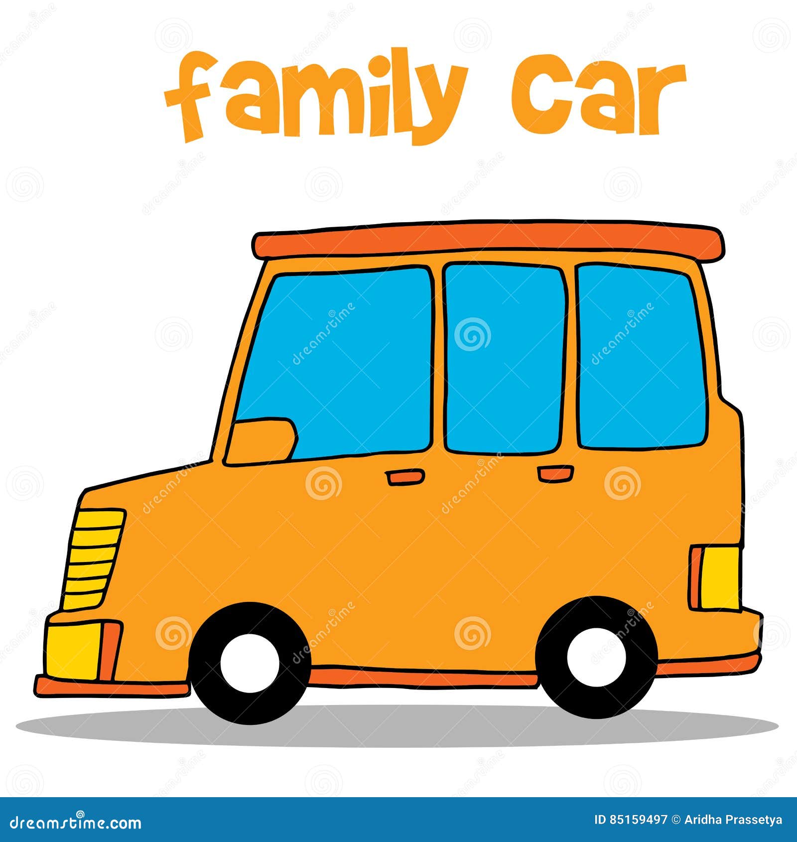 Collection Stock of Family Car Stock Vector - Illustration of children ...