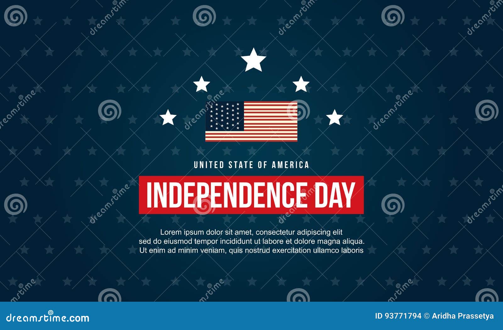 Collection Stock Independence Day Banner Style Stock Vector ...