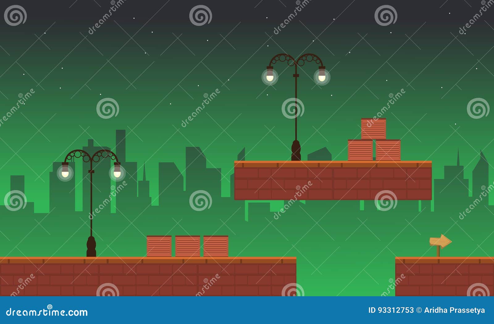 Collection Stock Street Style Game Background Stock Vector ...