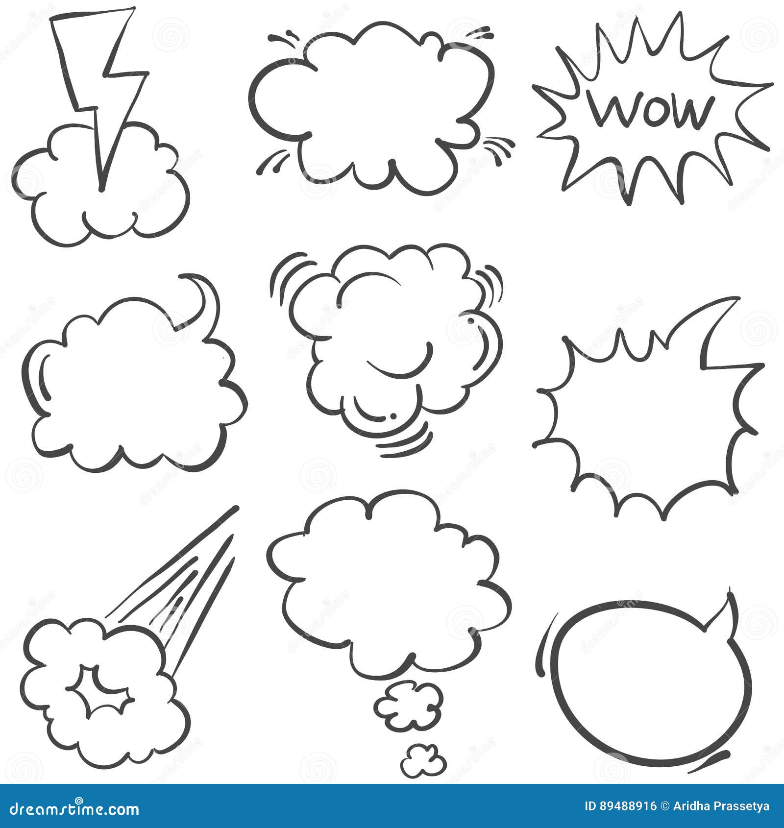 Collection Stock of Text Balloon Style Stock Vector - Illustration of ...