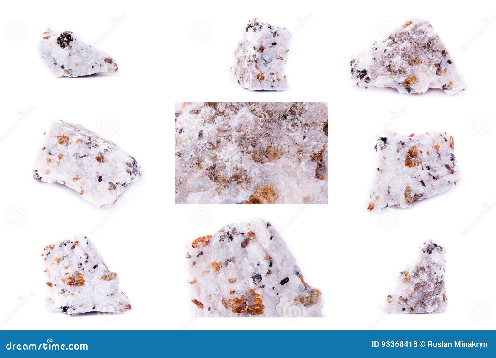 Collection of Stone Mineral Calcite Stock Photo - Image of nature ...
