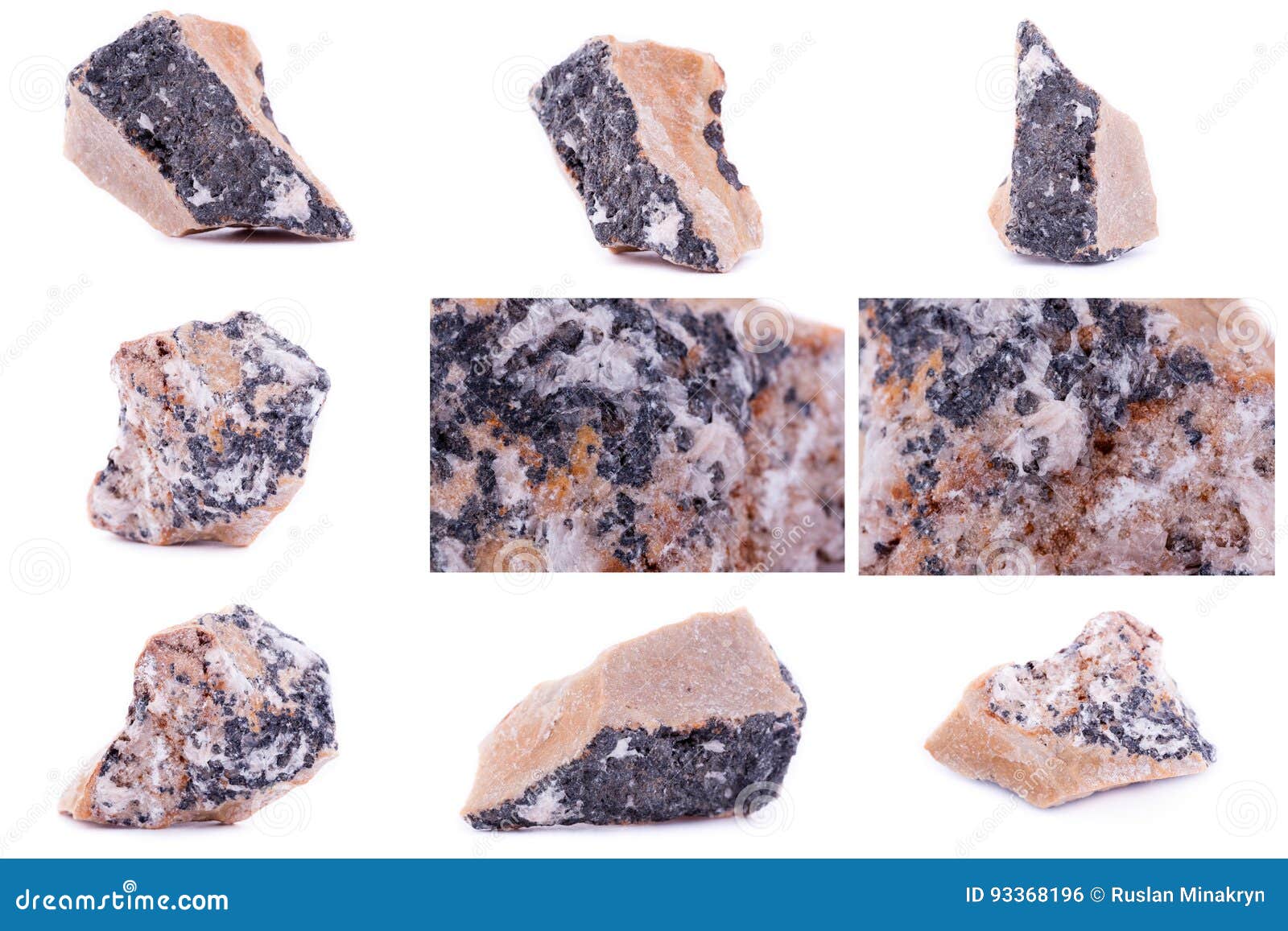 Collection of Stone Mineral Chromite Stock Photo - Image of chromium ...