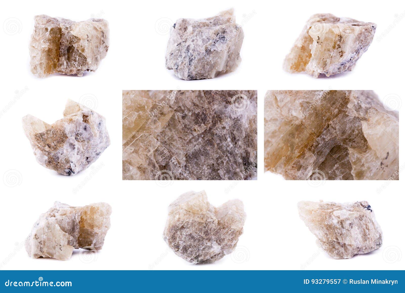 Collection of Stone Mineral Spodumene Stock Image - Image of nature ...