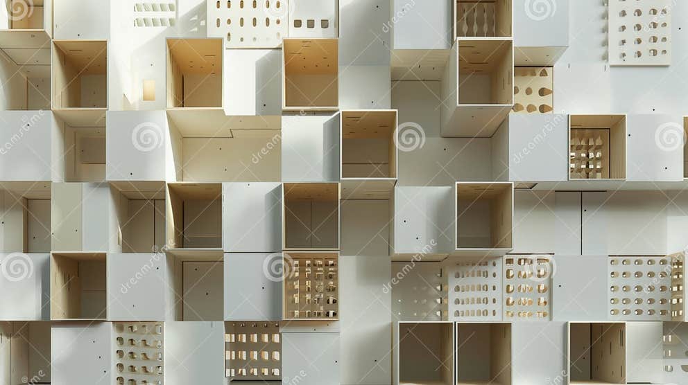 A Collection of Storage Bins with Clean and Precise Geometric Patterns ...