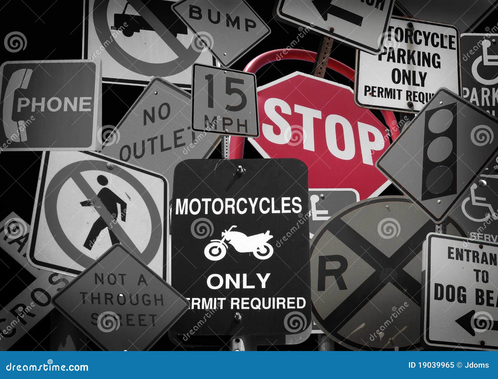 Collection of street signs stock image. Image of signage - 19039965