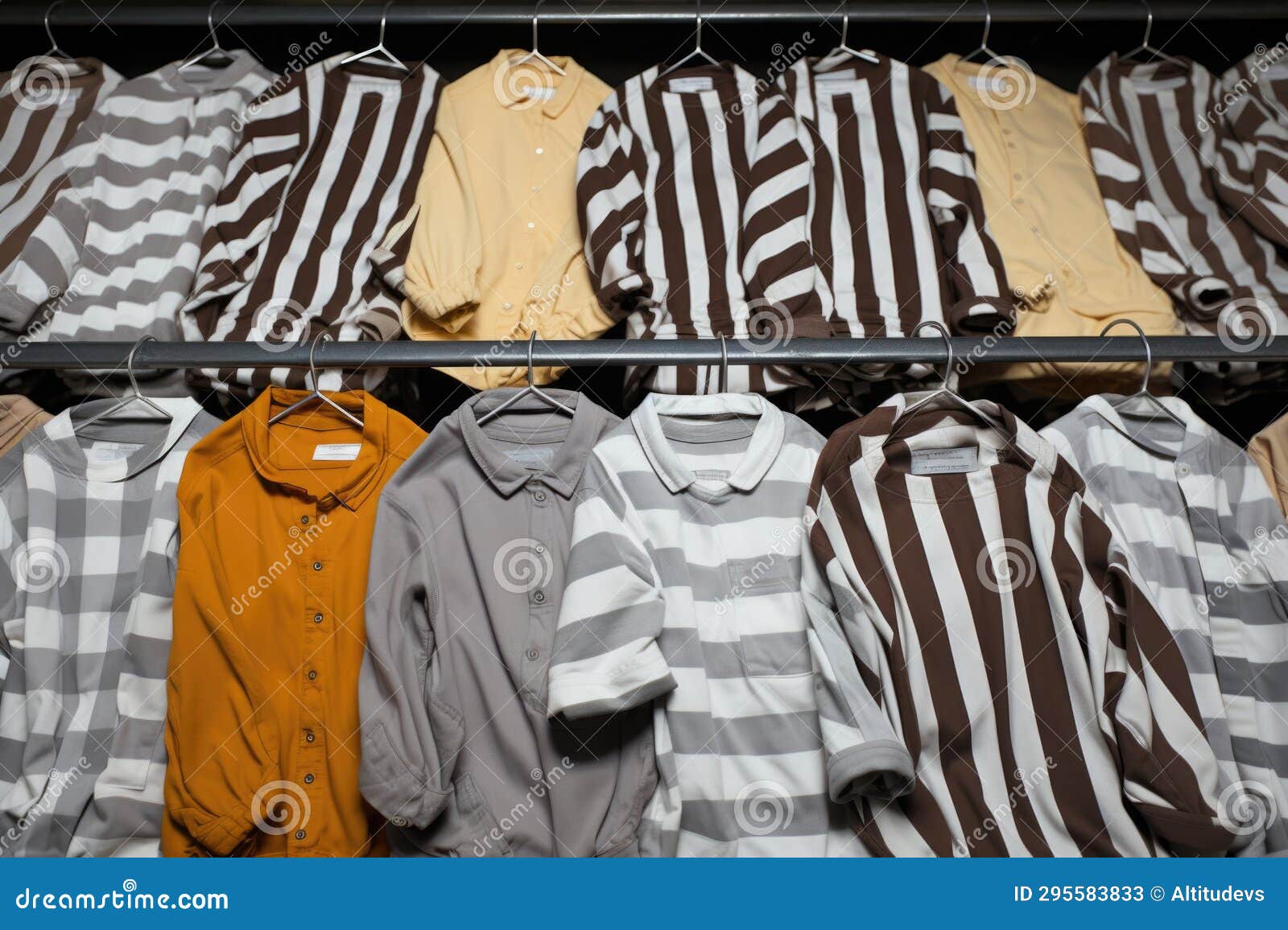 A Collection of Striped Prison Uniforms Stock Illustration ...