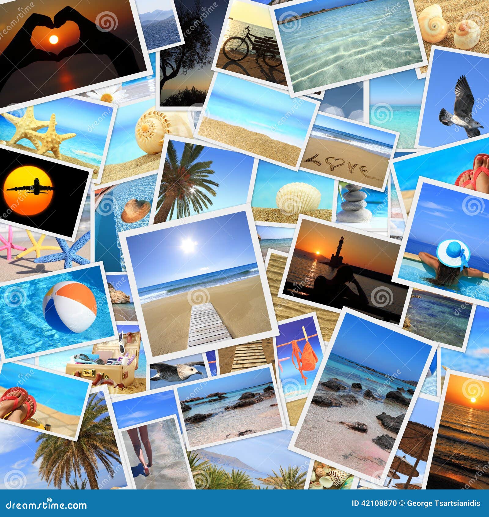 Collection of Summer Photos Stock Photo - Image of resort, exotic: 42108870