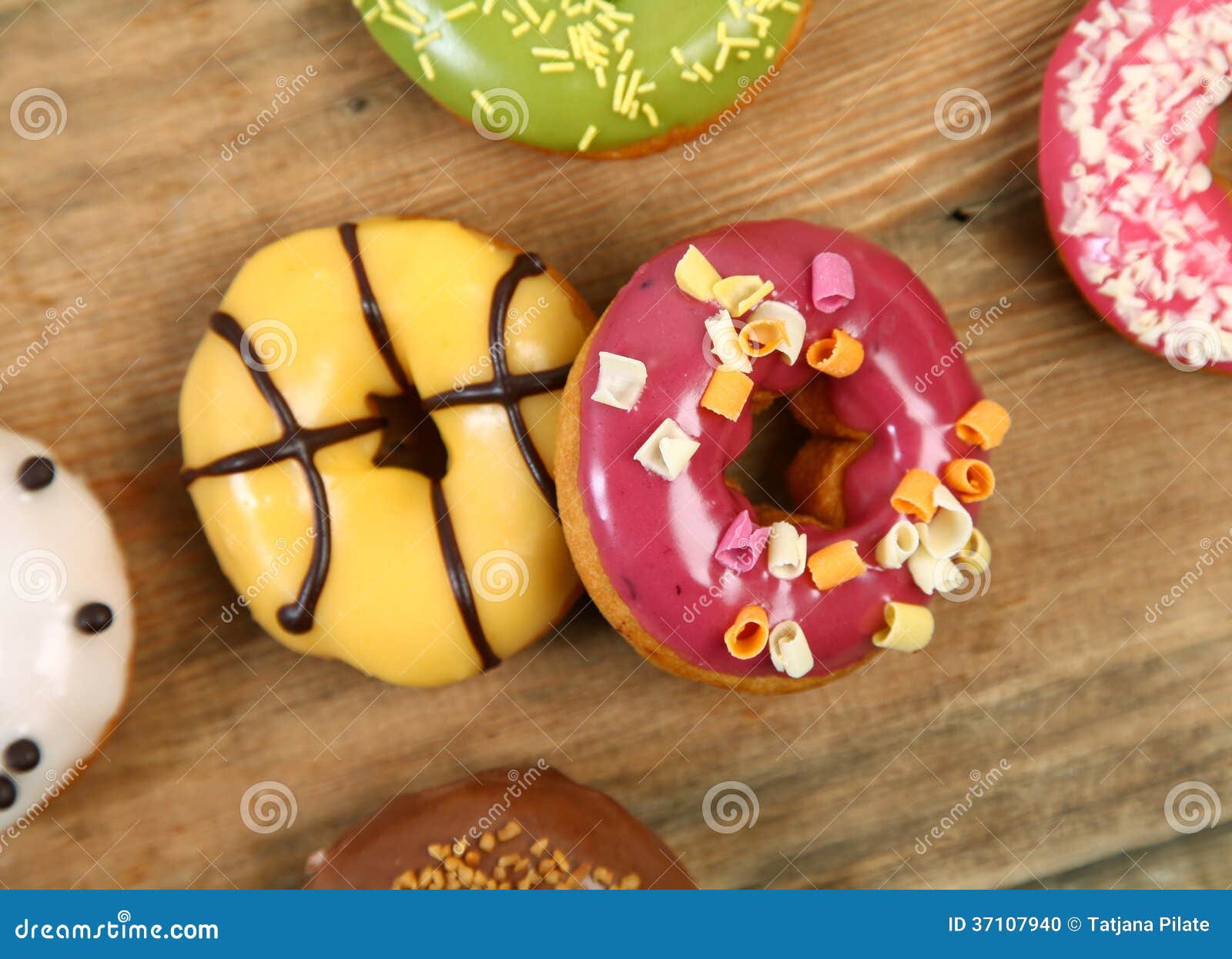 Collection stock photo. Image of doughnut, baking, glazed - 37107940