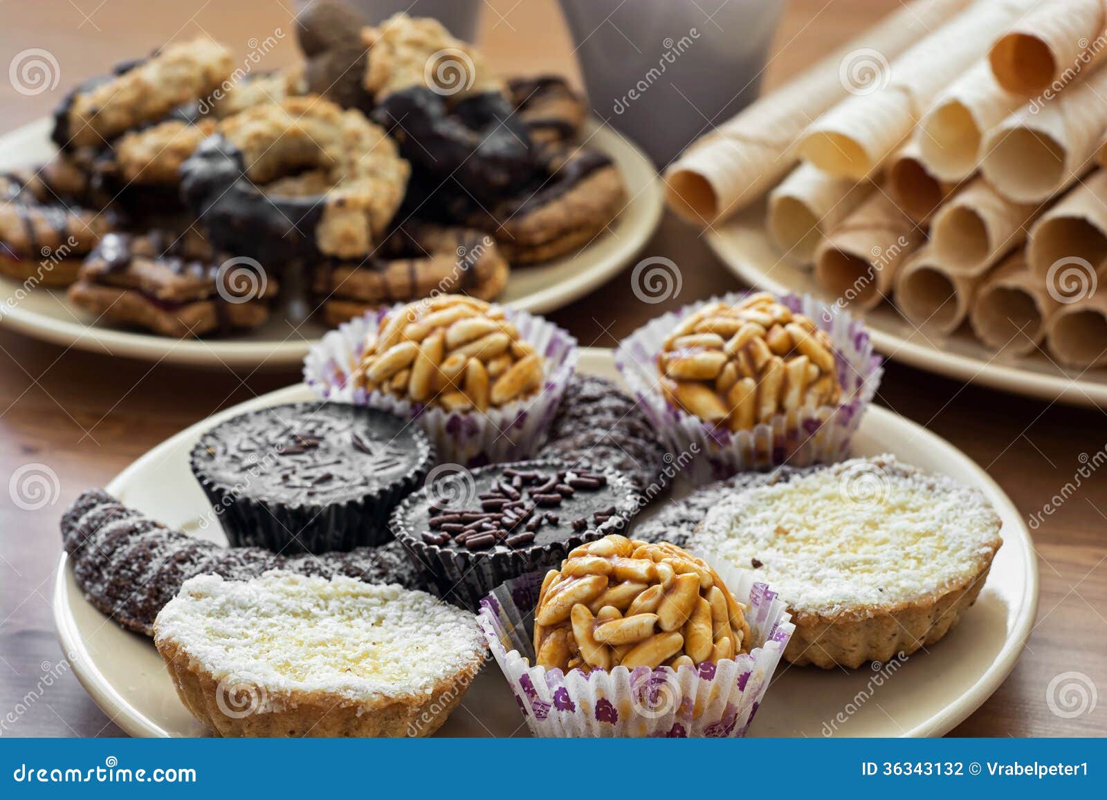 Collection of Sweet Pastries Stock Photo - Image of pastries, lighting ...