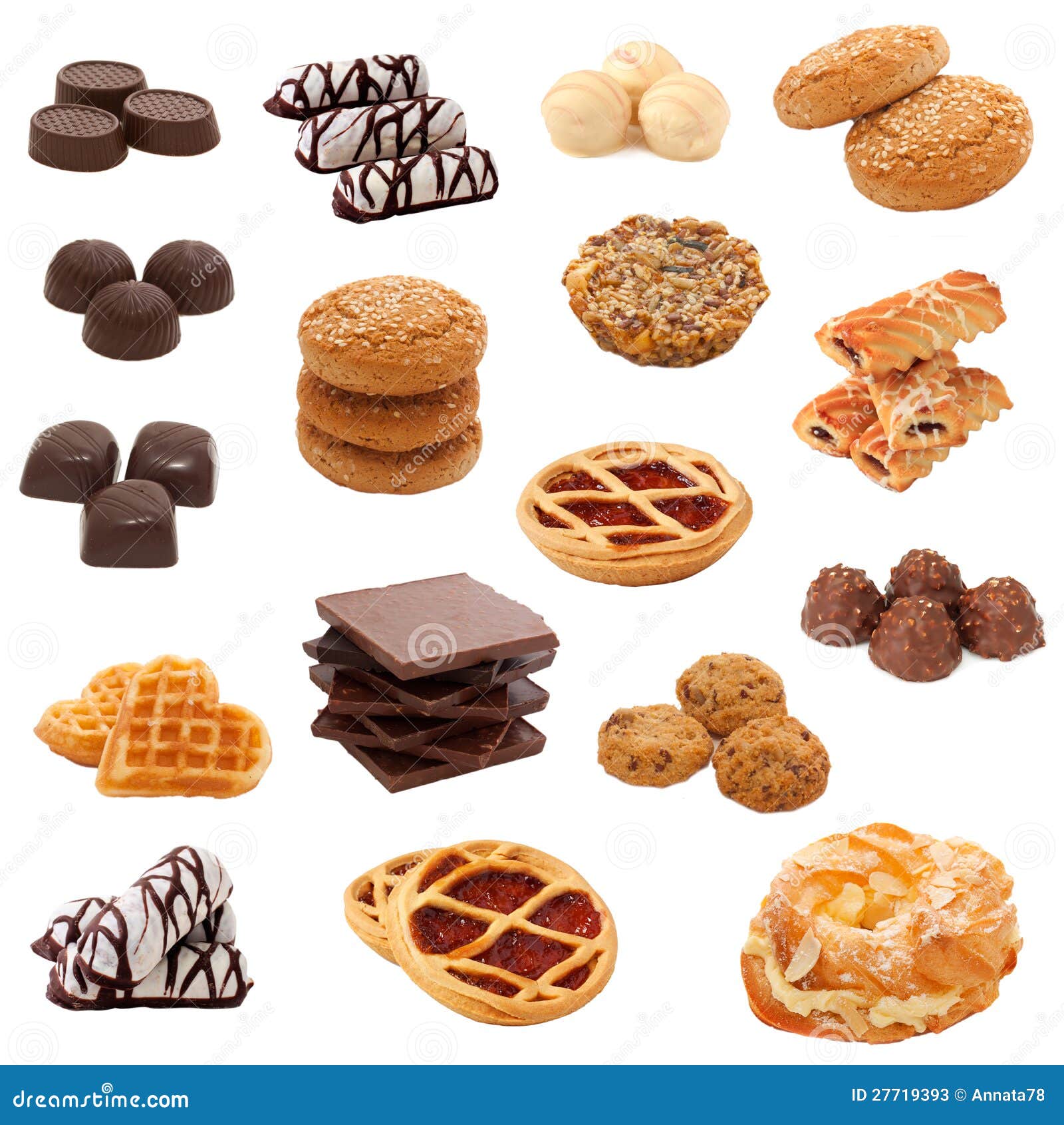 Collection of Sweets. Collage. Stock Image - Image of dough, collage ...