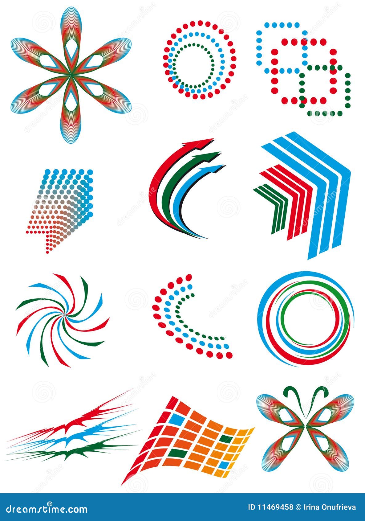 Collection of Symbols for the Design Stock Vector - Illustration of ...