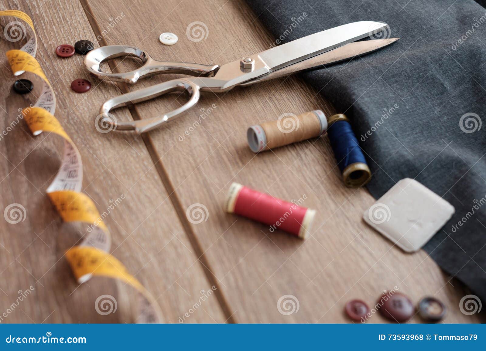 Collection of tailor tools stock photo. Image of fashioned - 73593968