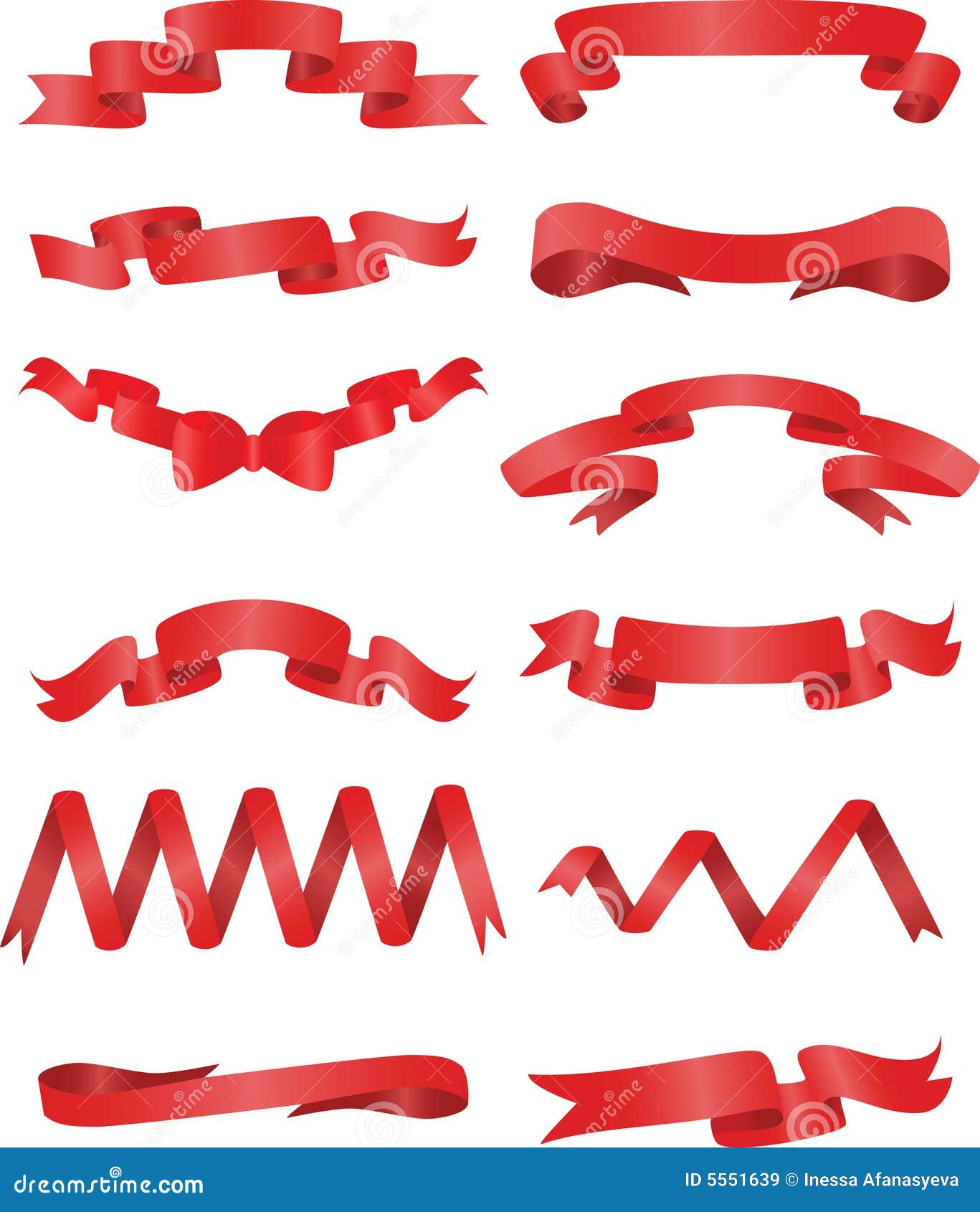 Collection of Tapes. Vector Illustration Stock Vector - Illustration of ...