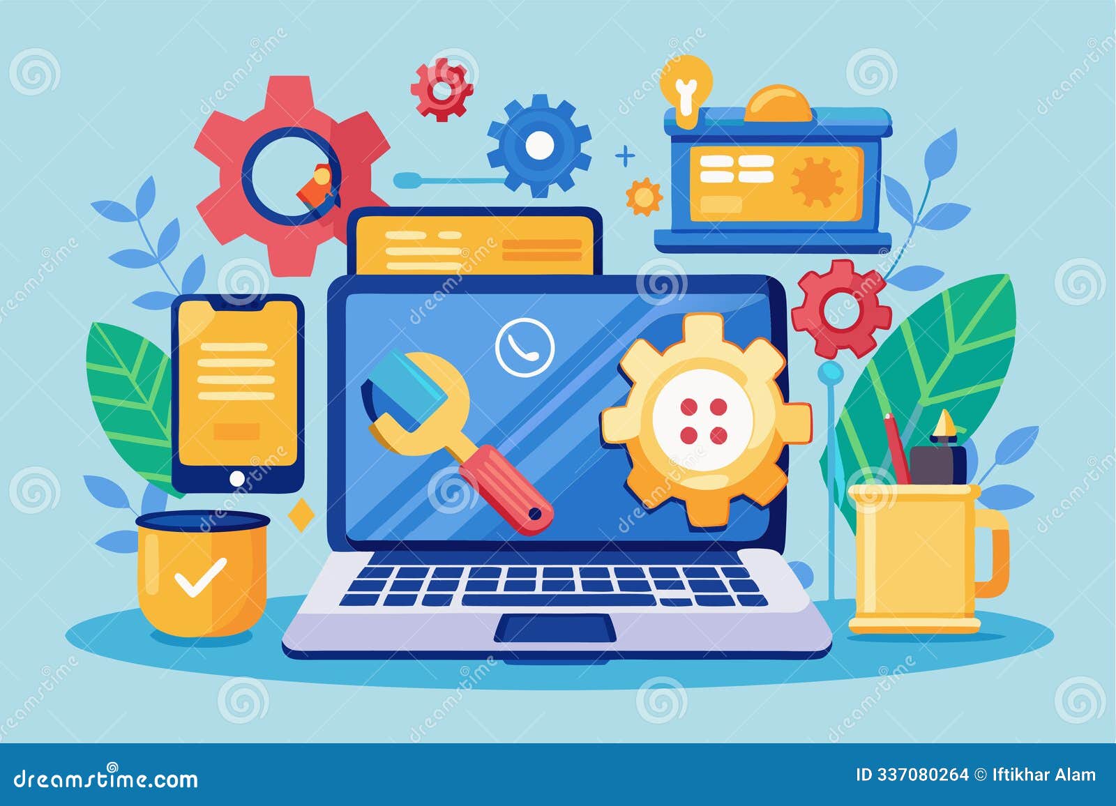 Tools, Gears, Smiles, Emoticons Icons Stock Photography | CartoonDealer ...