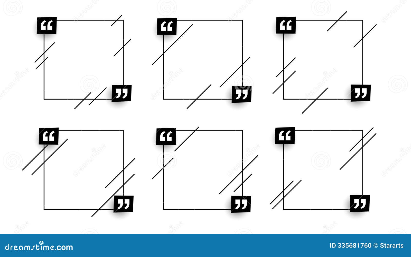 Collection of Testimonial Bubble Frame Template for Social Media Post ...