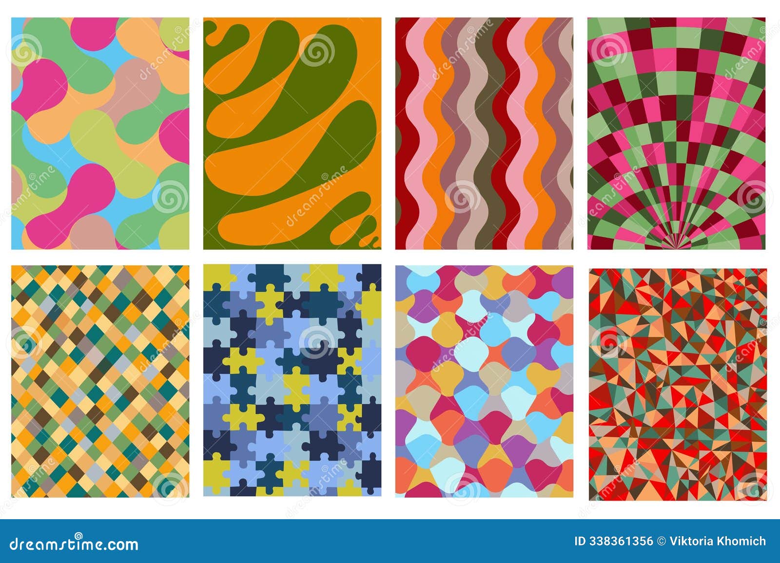 Collection of Textured Vector Backgrounds with Simple Repeating ...