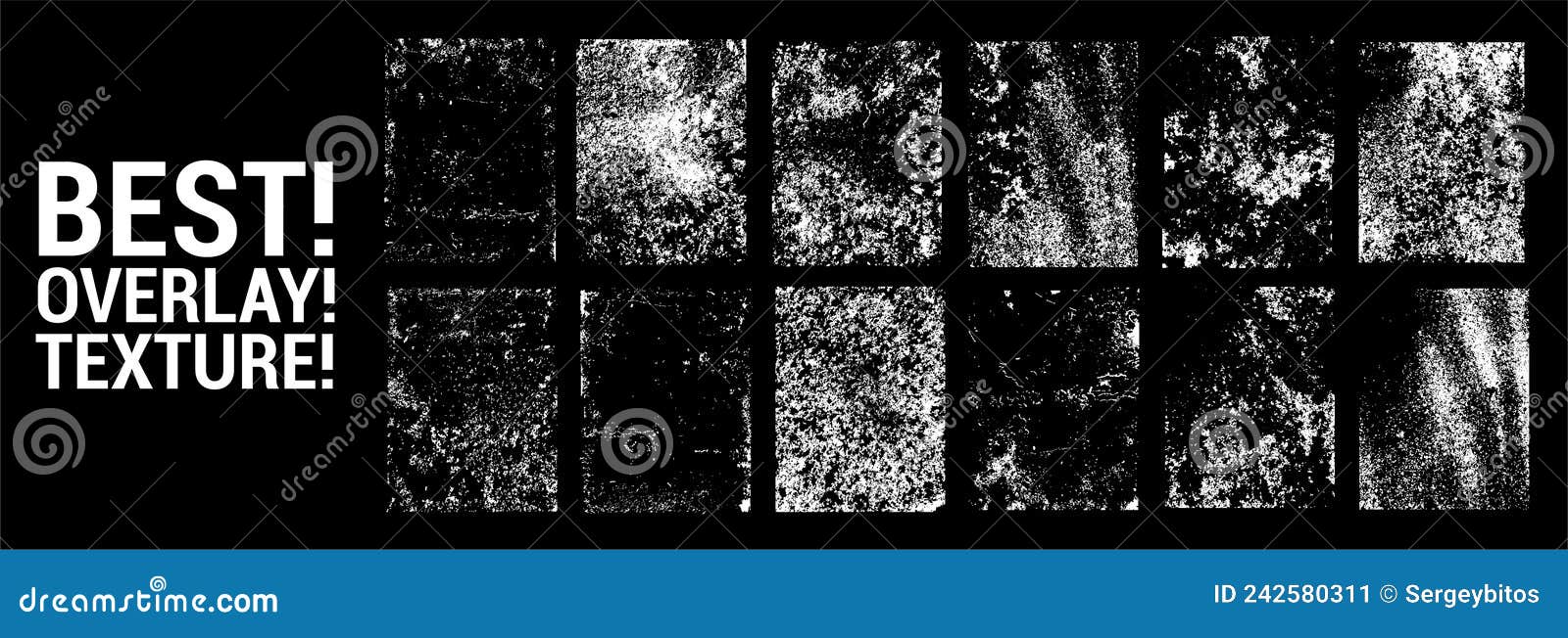 Collection Of Textures Overlay On The Background Cartoon Vector ...