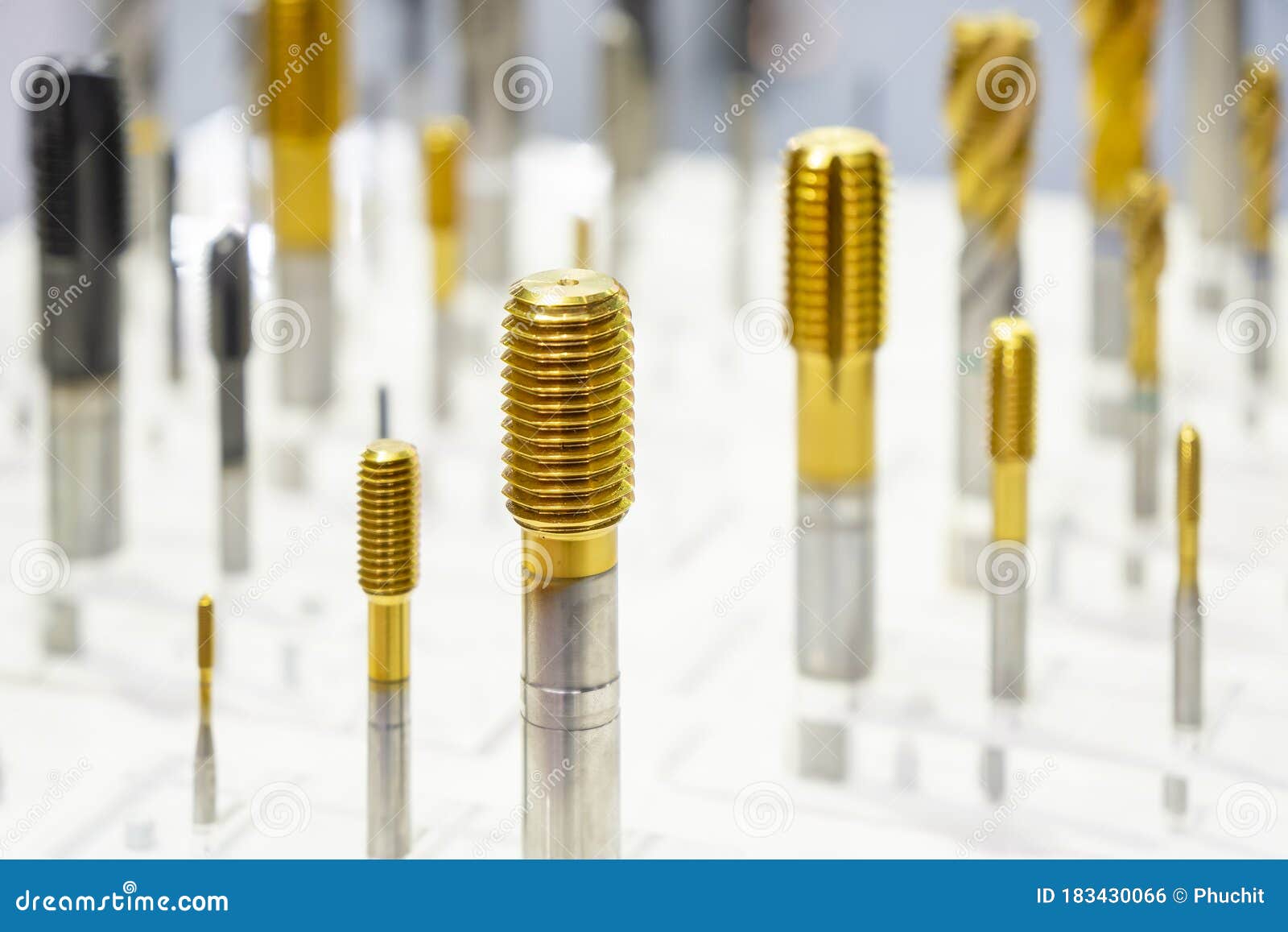 The Collection of Thread Mill Tools for CNC Milling Machine. Stock ...