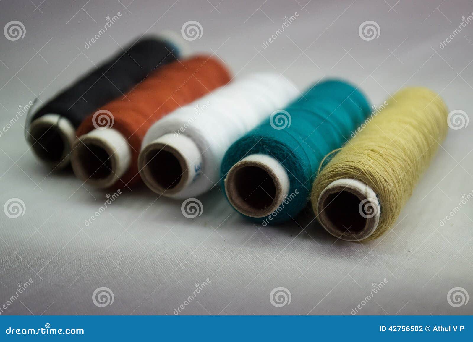 Collection of thread rolls stock photo. Image of color - 42756502