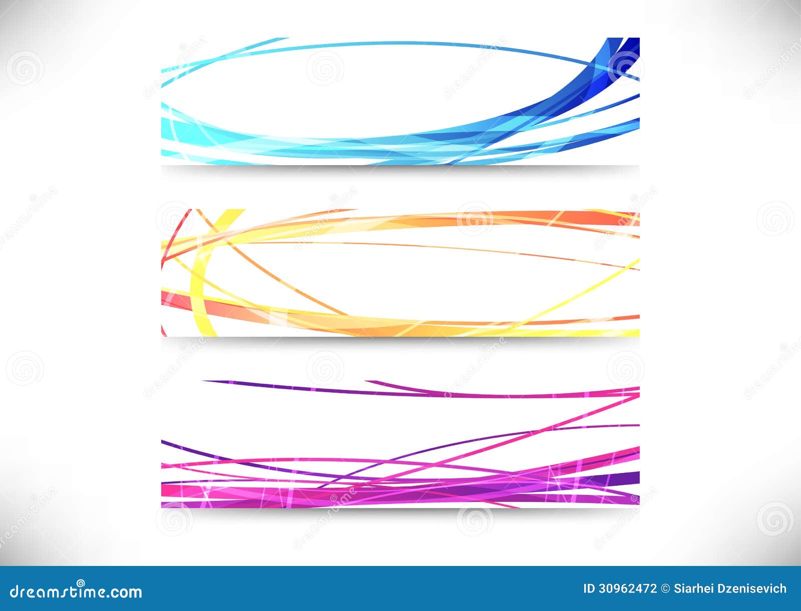 Collection of Three Internet Headers Stock Vector - Illustration of ...