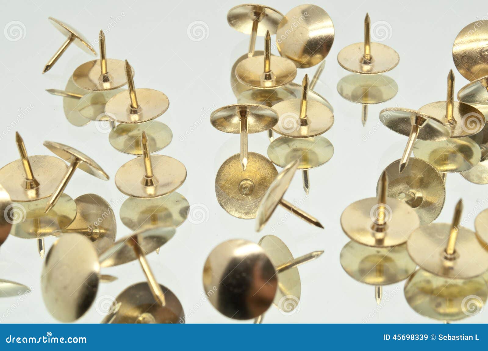 A Collection of Thumbtacks stock image. Image of sharp - 45698339