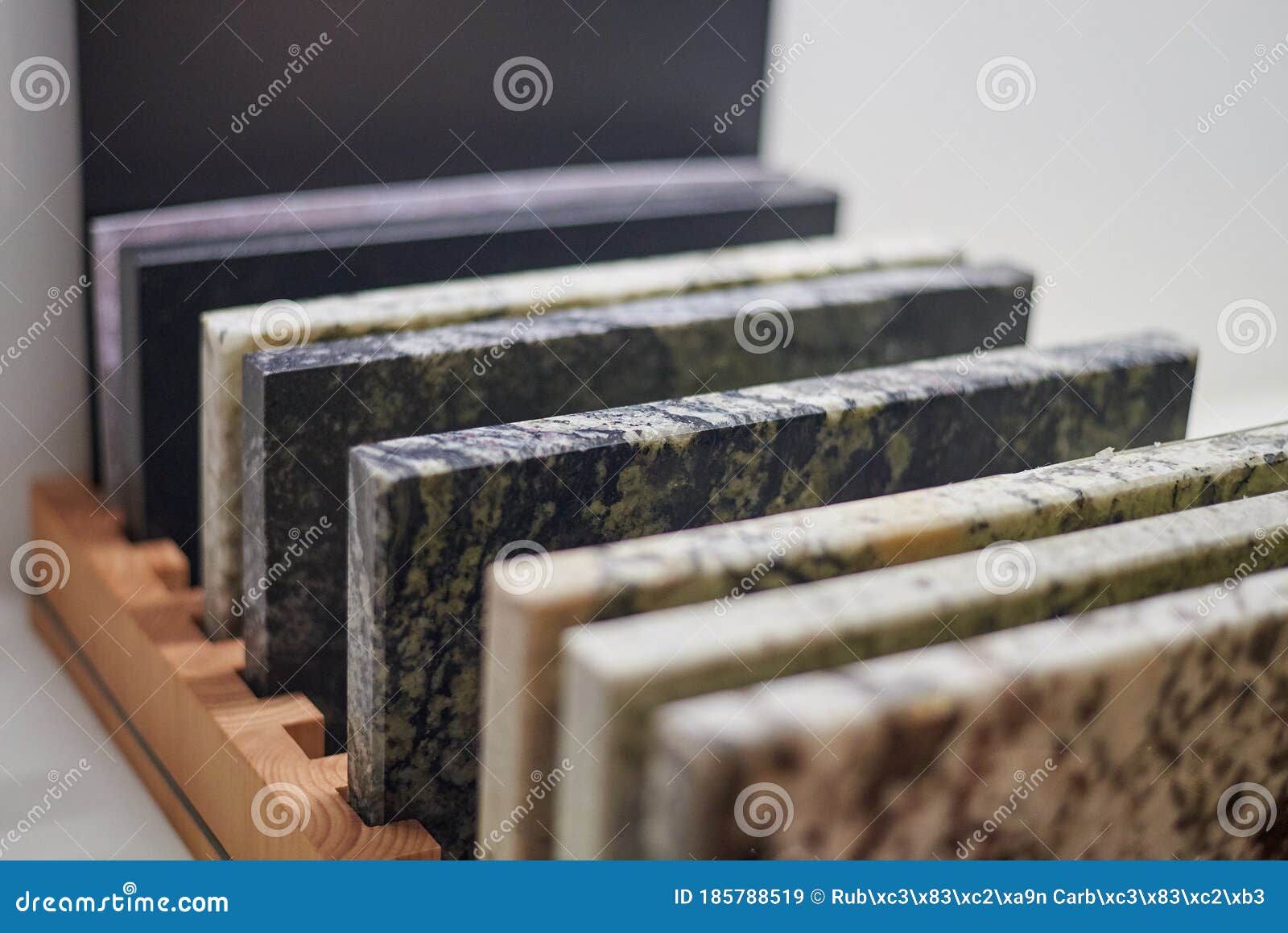 Collection of Tiles Made of Different Types of Stone Stock Image ...