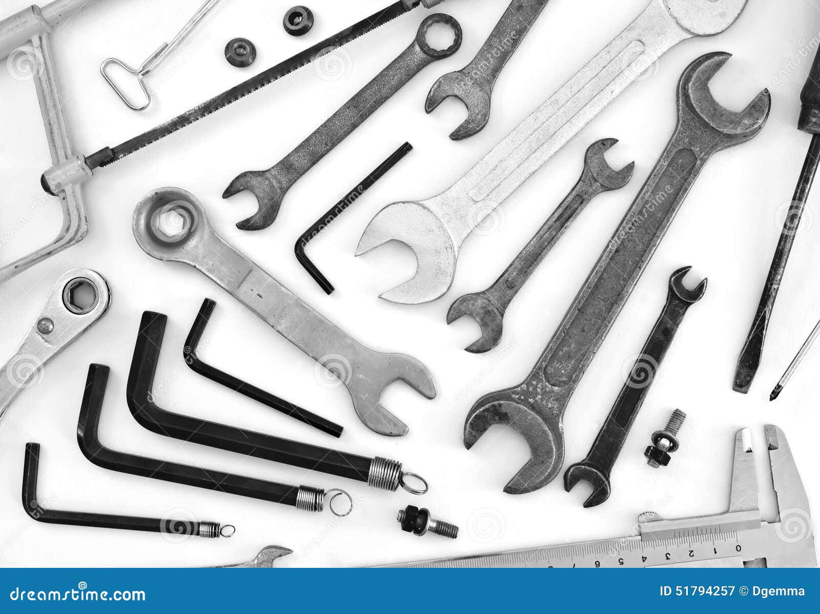 Collection of tools stock image. Image of steel, hardware - 51794257