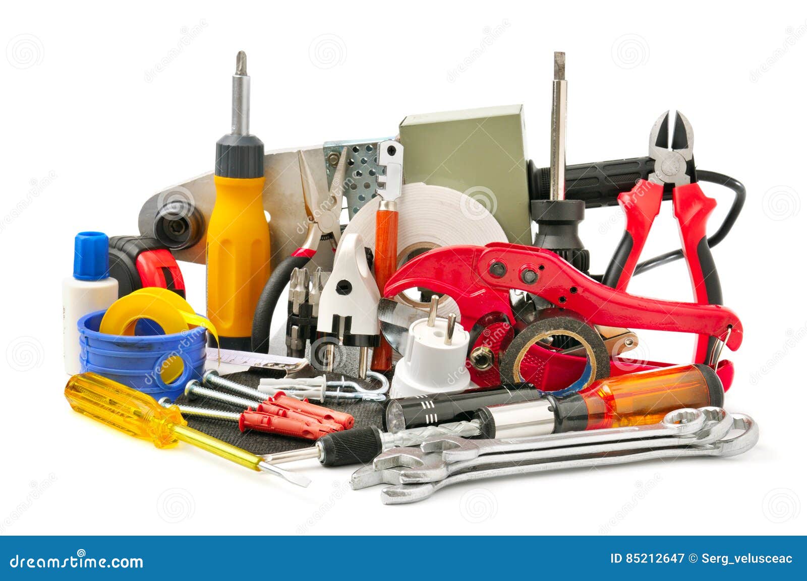 Collection tools stock image. Image of measure, group - 85212647