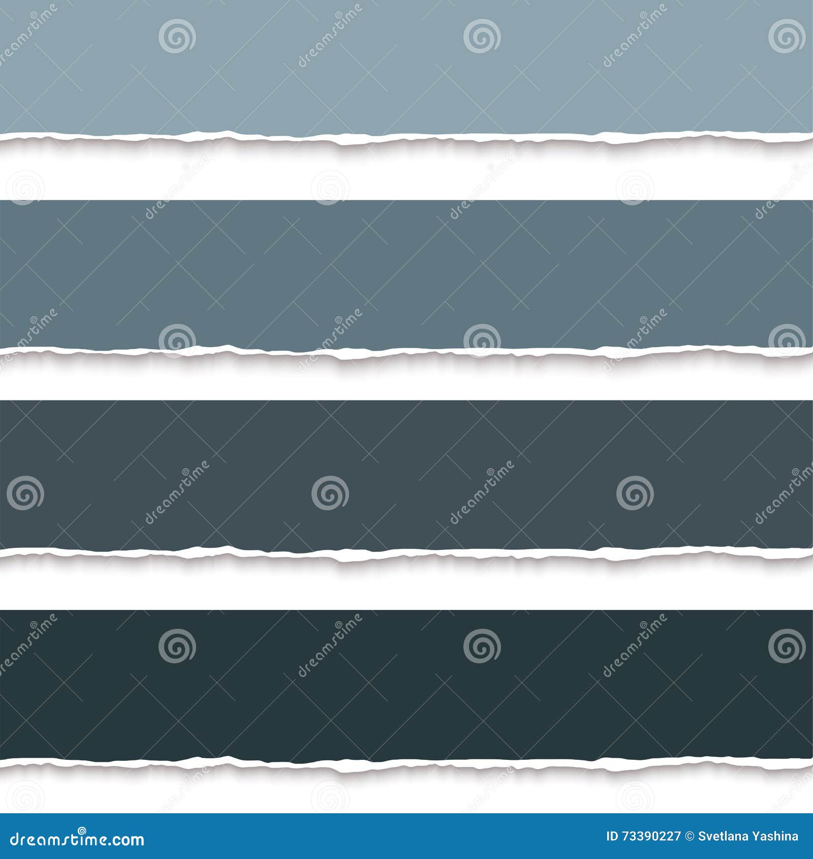 Collection Of Torn Ripped Paper Notes Sheets Vector Illustration ...