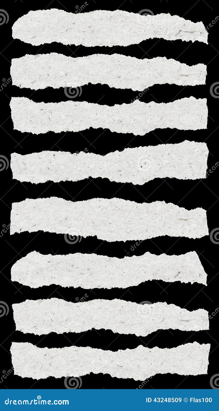 Collection of torn paper stock image. Image of blank - 43248509