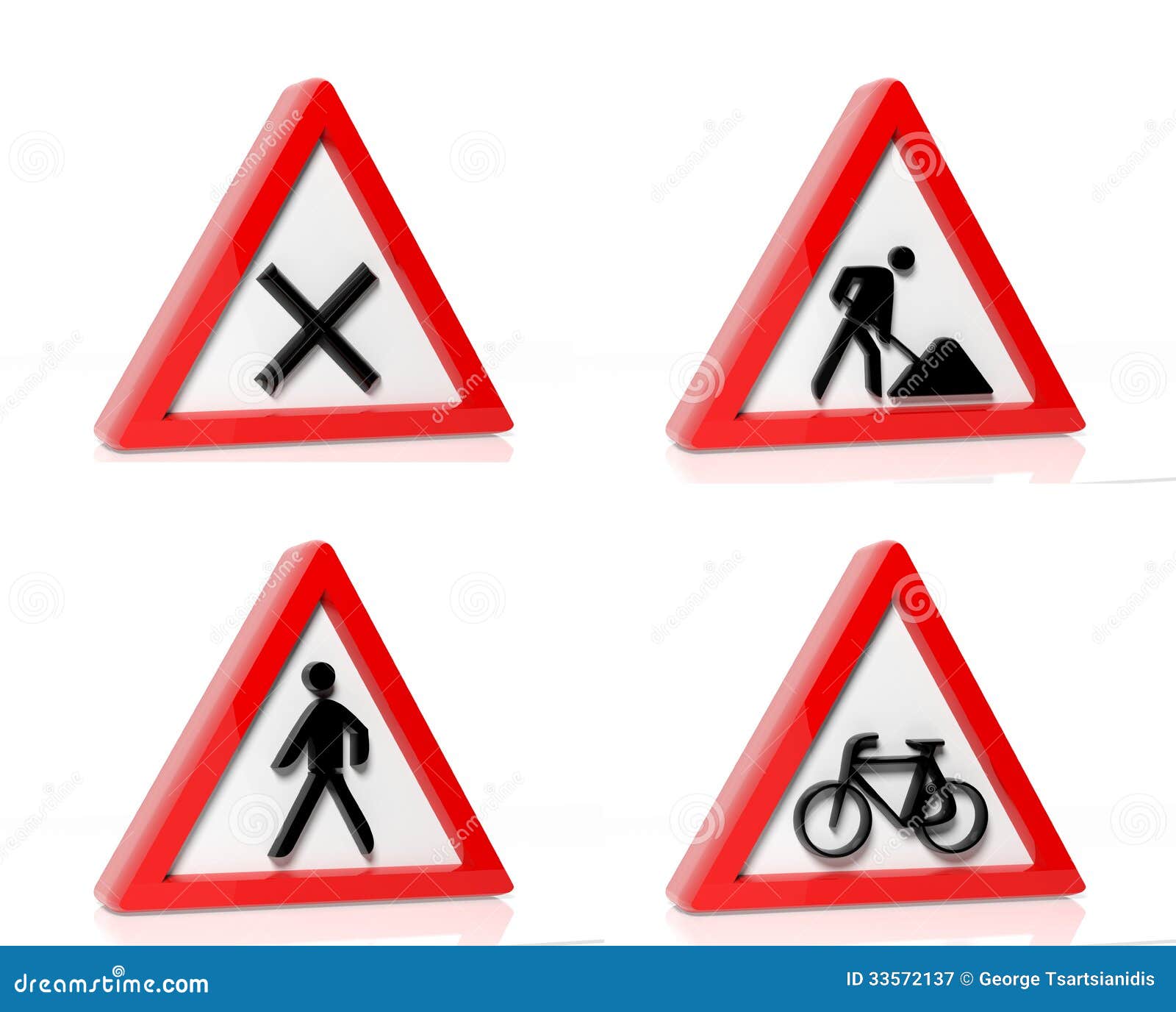 Collection Of Traffic Signs Stock Image | CartoonDealer.com #33572137