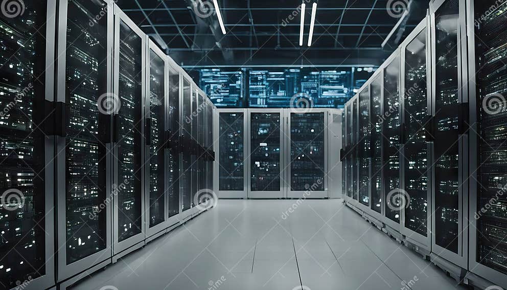 Collection and Transfer Data Future Technology Cyber Security Concept ...