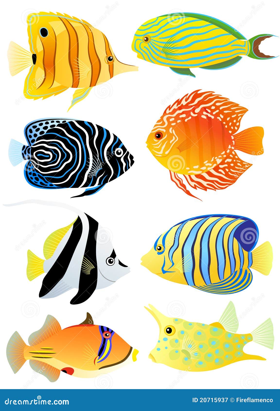 Tropical Fish Cartoon Illustration | CartoonDealer.com #35743785