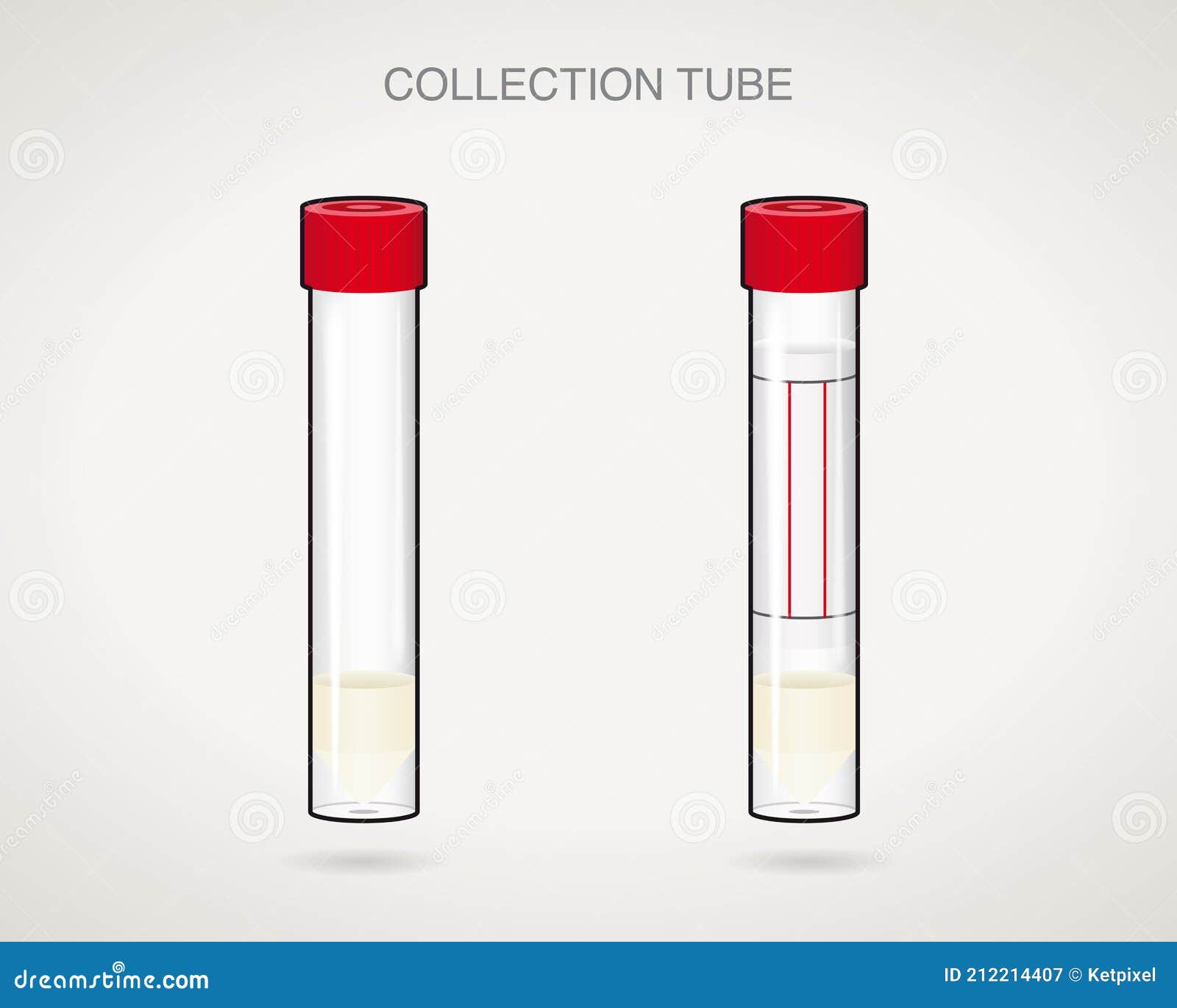 Collection tube SWAB stock vector. Illustration of collection - 212214407
