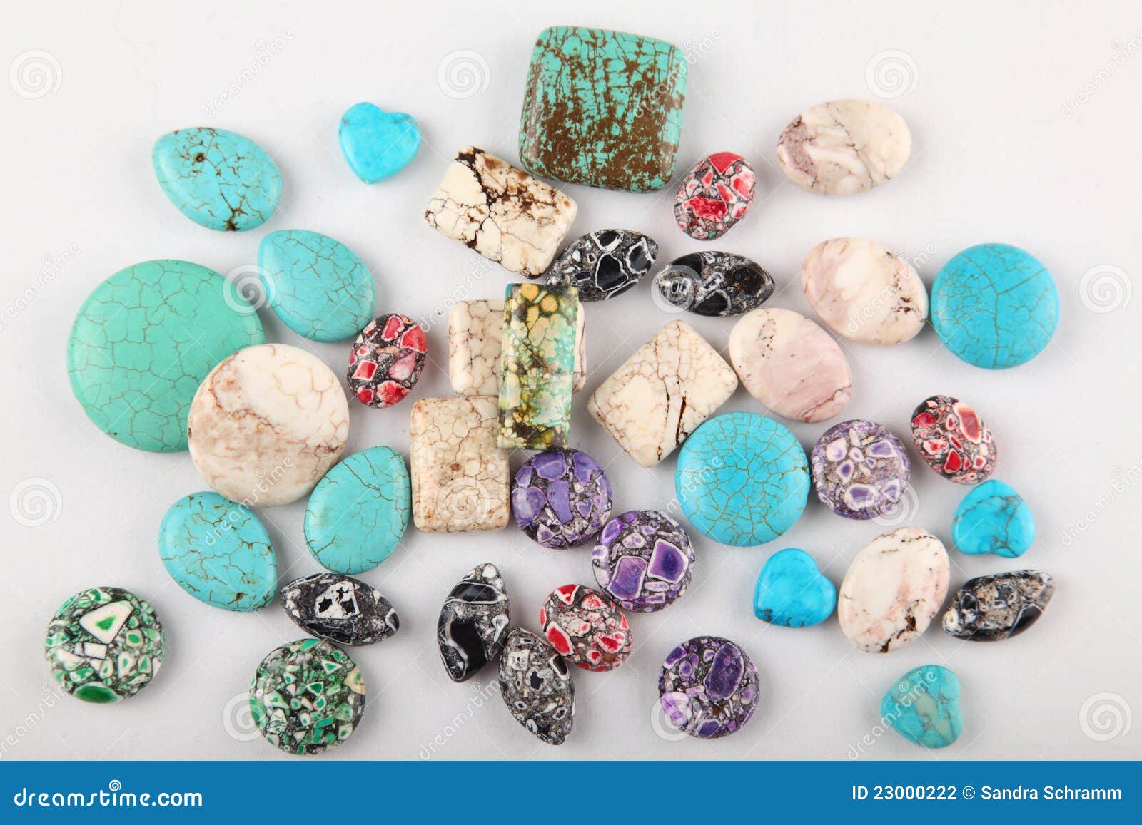 Collection of Turquoise Gemstones Stock Photo - Image of collection ...