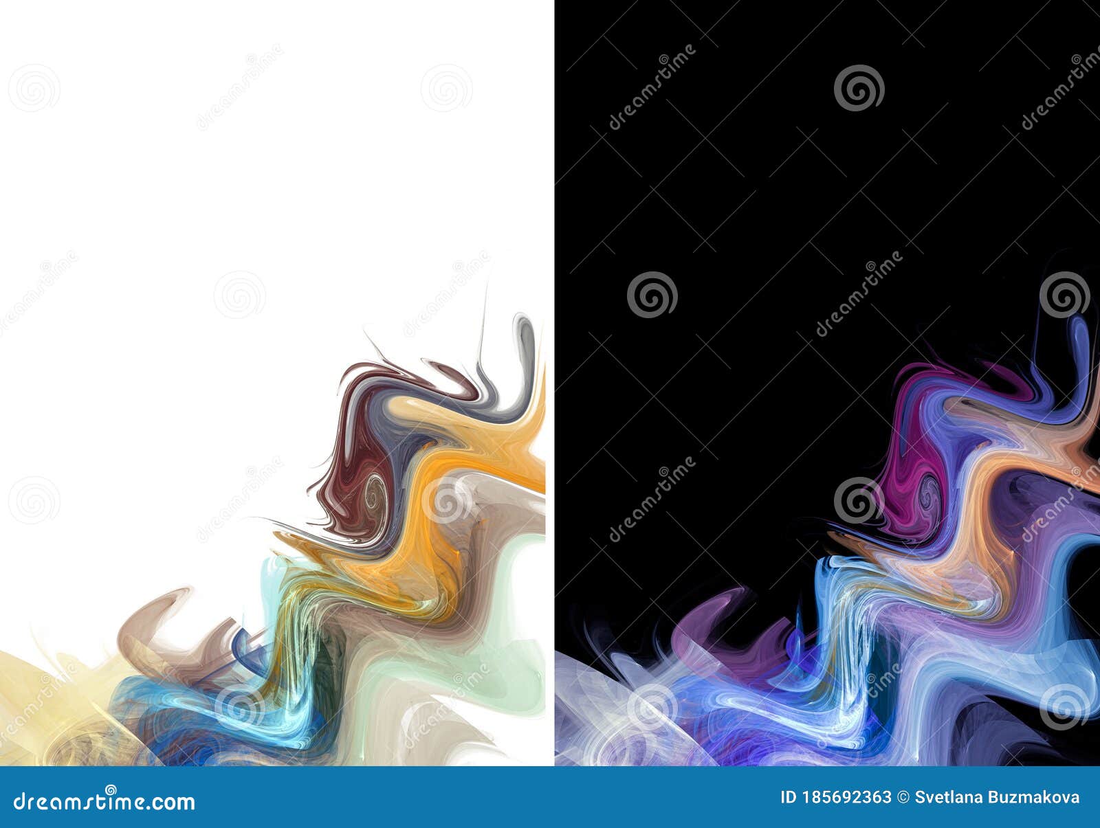 A Collection of Two Vertical Abstract Backgrounds. Stock Illustration ...